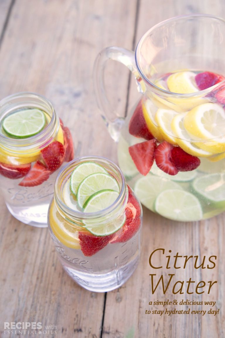 Citrus Water for Daily Hydration - Recipes with Essential Oils
